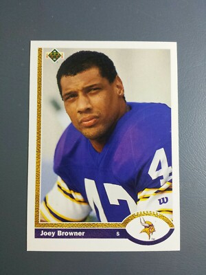 JOEY BROWNER 1991 UPPER DECK FOOTBALL CARD # 52 C1633 | eBay