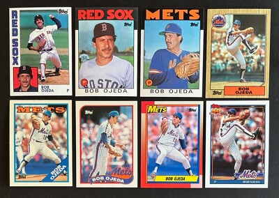 TOPPS TIFFANY - BOB OJEDA - 8 CARD LOT - 84-86-86T-87-88-89-90-91 | eBay