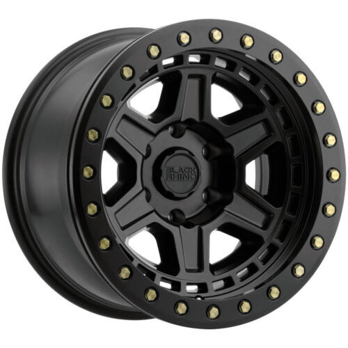 4-Black Rhino Reno 17x9 6x5.5" -12mm Matte Black Wheels Rims 17" Inch ...