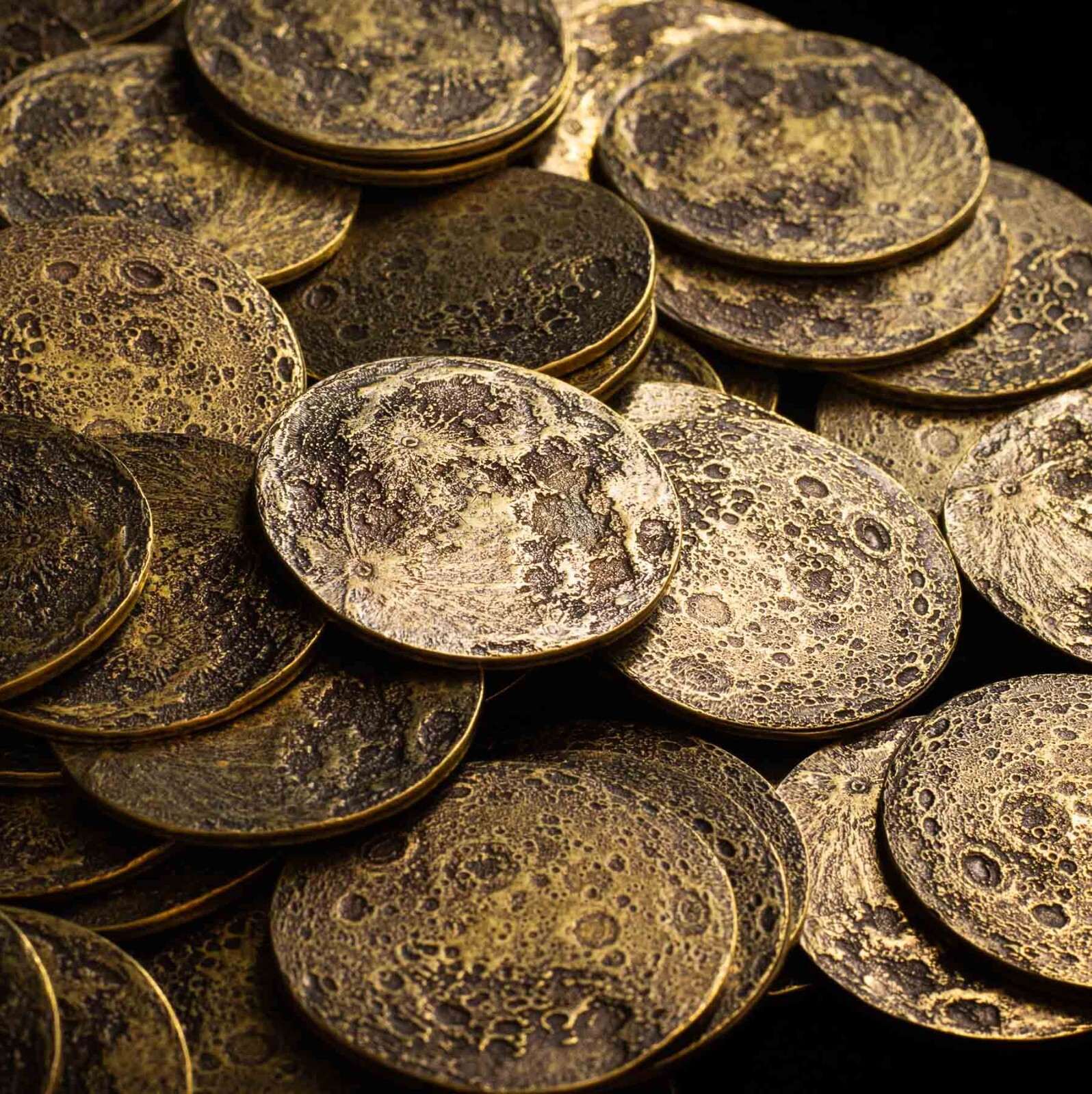 1" solid brass moon coin | eBay