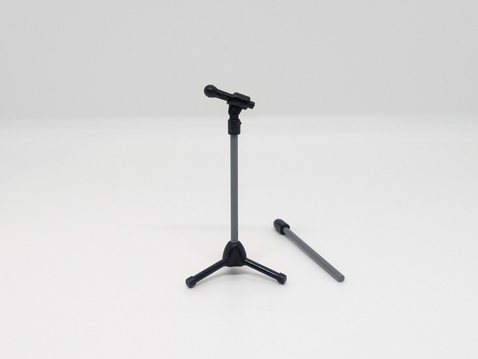 Miniature Mic Stand with Microphone / Speaker 1:12 Dollhouse Made in ...