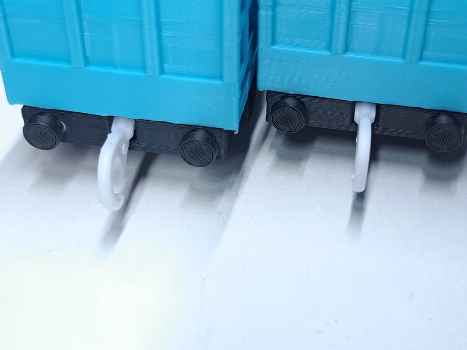 Lot of two Thomas Trackmaster 3D Printed BLUE OPEN TOPPED CARRIAGE ...