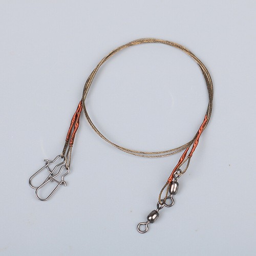 2Pcs/set Steel Wire Titanium Wire Anti-Biting Line With Pin Fishing ...