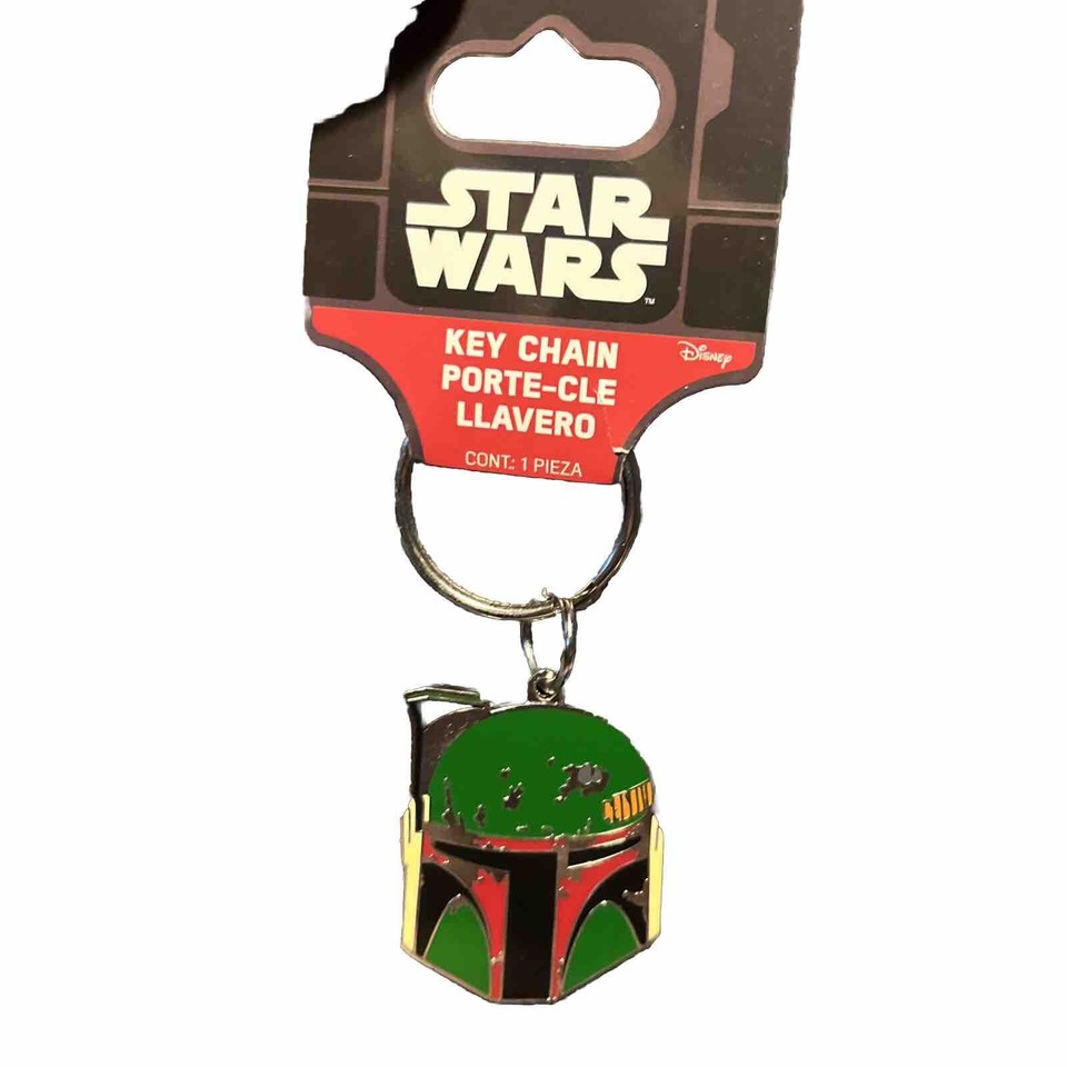 Star Wars Plasticolor Metal Boba Fett Mandalorian Enamel Keychain ...