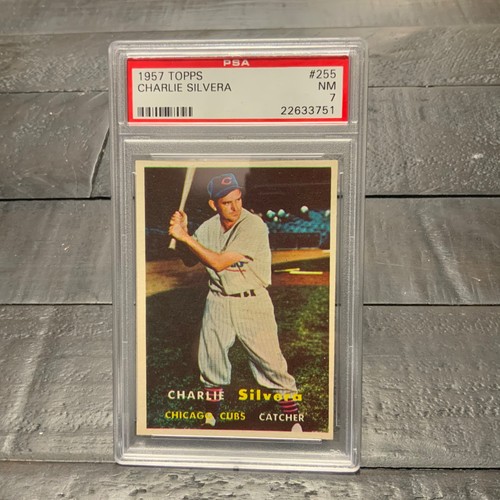 1957 Topps Charlie Silvera #255 *Cubs* PSA 7 NM | eBay