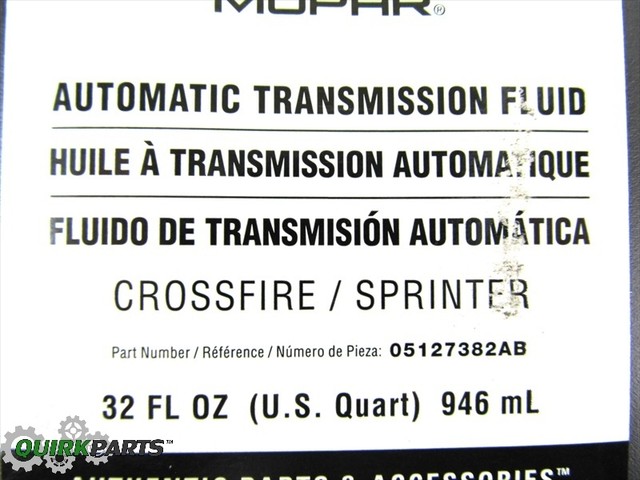 Crossfire SPRINTER Nag1 Automatic Transmission Fluid 1 Quart Mopar ...