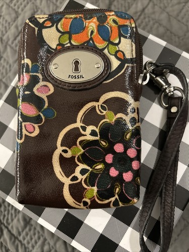 Fossil Key-per Wristlet Floral wallet | eBay