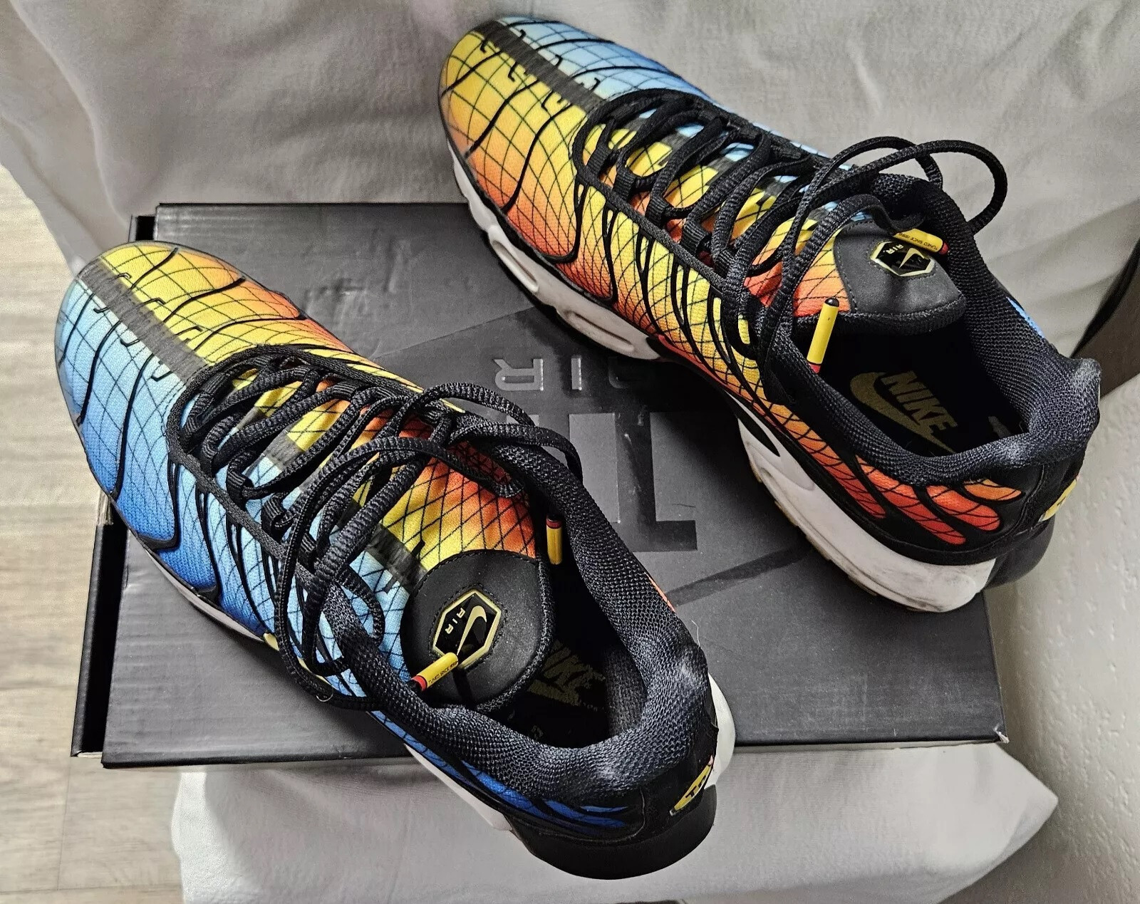 2018 Nike Air Max Plus Tn Air SE Greedy Shoes Sunset Orange Blue AV7021 ...