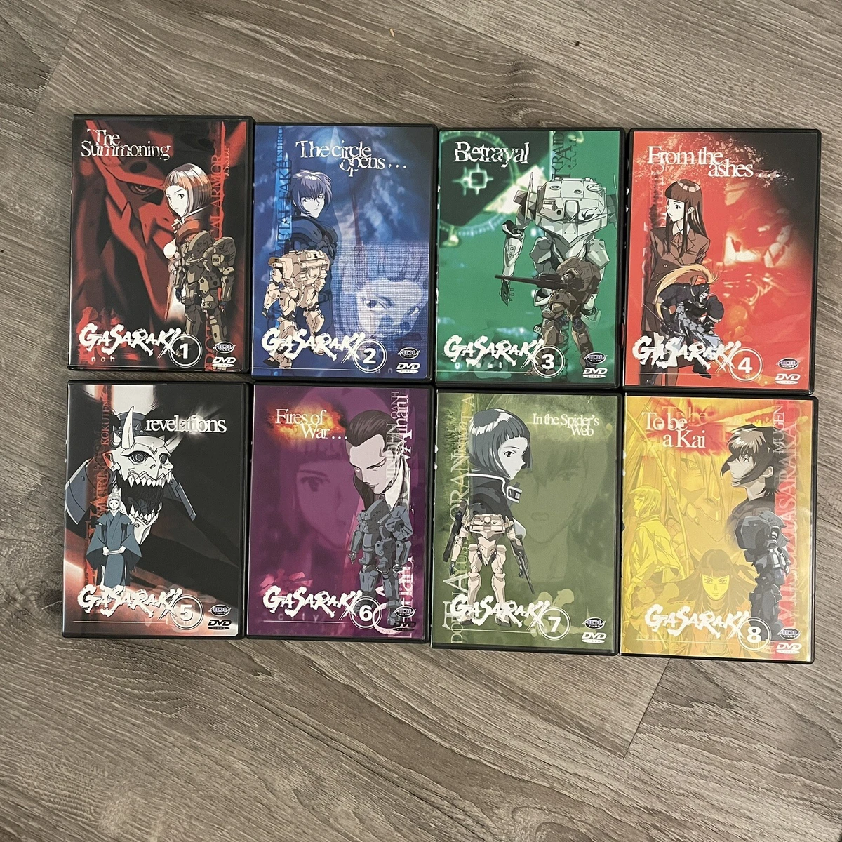 Gasaraki Complete Series (DVD Set, 2000) Volumes 1-8 Anime. - glwec.in