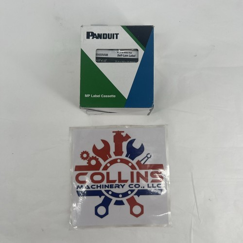 Panduit S100X400VAM Die-Cut Self-Laminating Label Cassette 1.0" x 4.0 ...