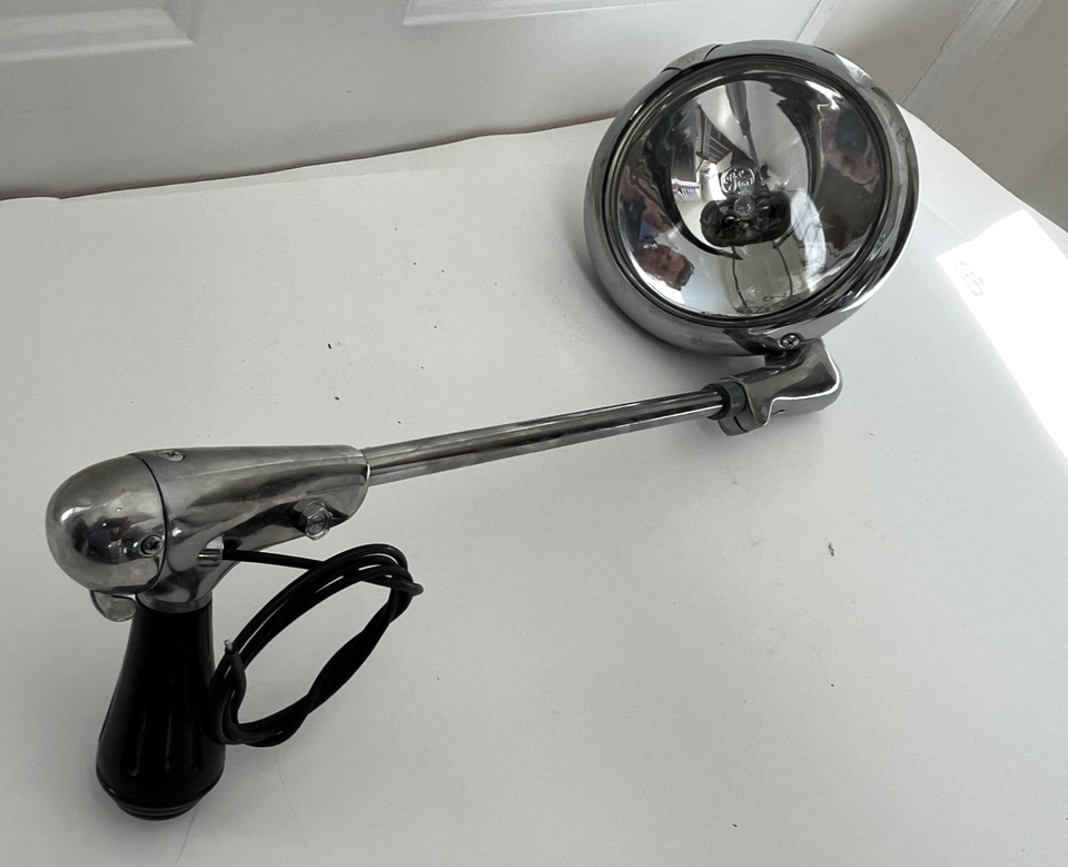 Vintage Unity THE BEAM 225GM-H 6" Chrome Halogen Post Mount Spotlight ...