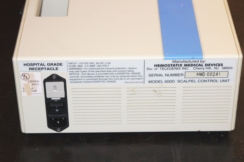 Hemostatix Medical Devices Shaw II Scalpel System 600D Scalpel Control ...