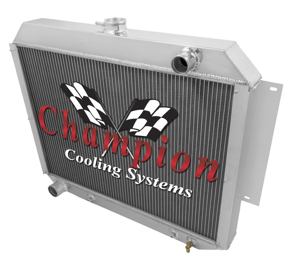 DR Champion 3 Row Radiator W/ 16" Fan for 1966 - 1969 Dodge Polara V8 ...
