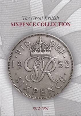 1872 - 1967 Sixpence 6d Six Pence Tanner Coin Collectors Album Gift ...