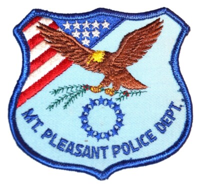 MT PLEASANT – POLICE DEPT - WISCONSIN Police Patch EAGLE OLIVE BRANCHES ...