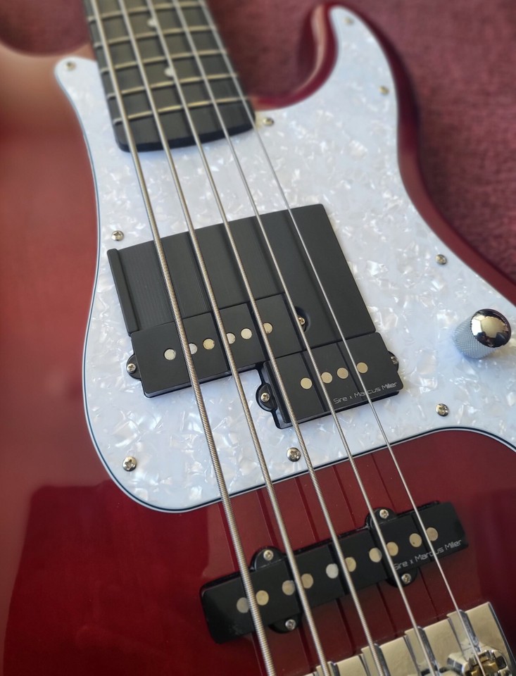 Fender precision bass 5 string, radiused ramp/thumbrest (neck) | eBay