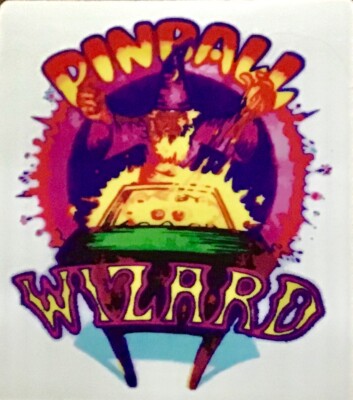 PINBALL WIZARD ARCADE GAMES PINBALL MACHINE STICKER | eBay