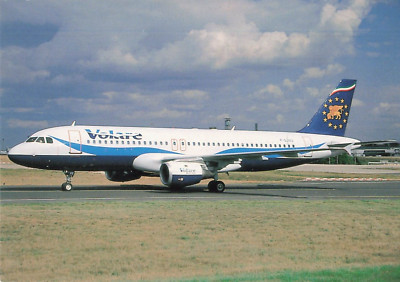 Postcard Airline VOLAREAIRLINES Airbus A320 F-GJVU Unposted AUC1. | eBay