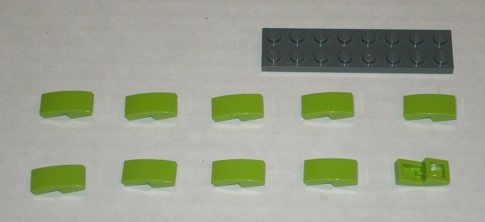LEGO NEW 1x2x0.66 Lime Slope Curved (10x) 6069006 Brick 11477 | eBay