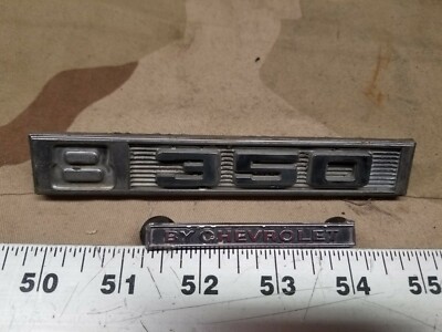 1969-1972 Chevy C & K Trucks 8 350 & By Chevrolet emblem Badge | eBay