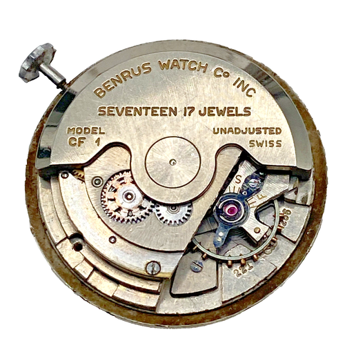 Benrus 3 Star CF-1 Swiss Self Winding Movement 17 Jewels 10KT Gold ...