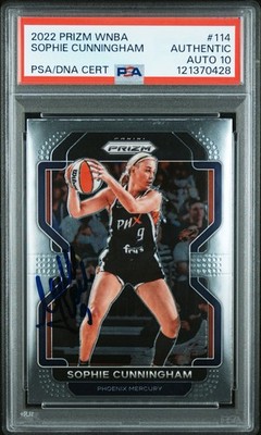 Sophie Cunningham Signed 2022 WNBA Panini Prizm #114 PSA 10 Autograph ...