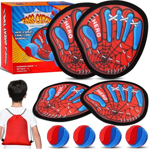 Spider-Man themed, Toss and Catch Ball Set, Sticky Baseball Glove Toys ...