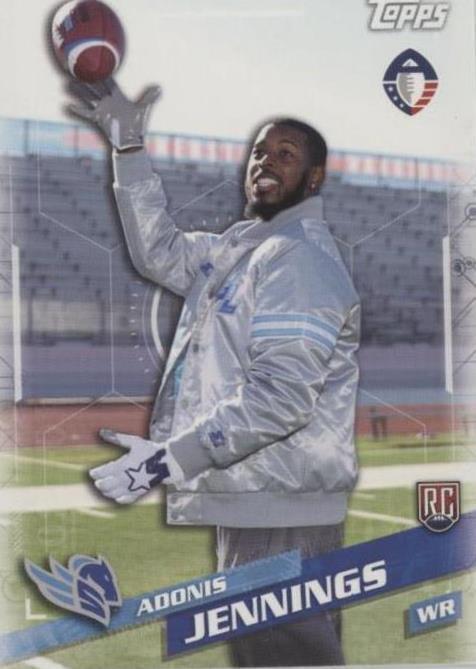 2019 Topps Alliance of American Football - Adonis Jennings #133 (RC ...
