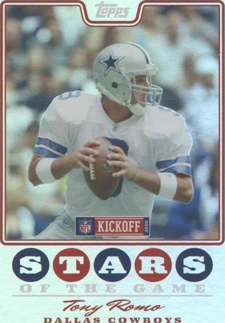 2008 Topps Kickoff Tony Romo #SG-TR for sale | eBay