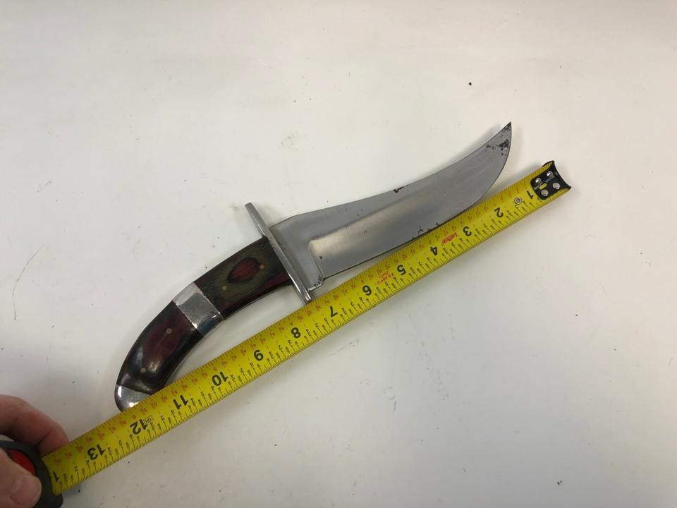 Vintage 12" Handmade Pakistan 440 Stainless Trail Point Conan Skinning ...