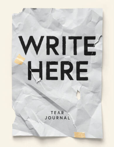 Write Here Tear Journal, 200 Perforated Pages, Hardcover Notebook, 6x8 ...