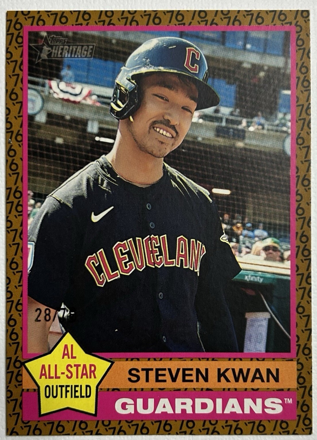 2025 Topps Heritage - High Number SP Steven Kwan #475 Color of the Year /76 for sale online | eBay