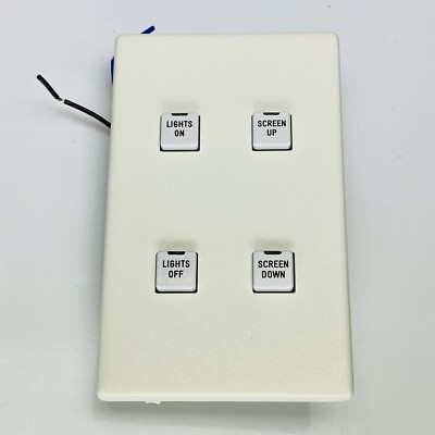 Litetouch Savant Low Voltage Control Station Keypad - 4 Button - White ...