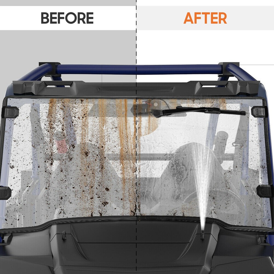 UTV Electric Windshield Wiper Motor Kit for Polaris Ranger RZR 900 Can ...