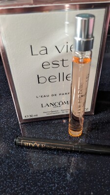 3 Pc Lancome La Vie Est Belle 1oz NIB EDP, with Purse Size & Mini Blk ...