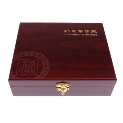 Wooden Coin Box Storage Holder Display Case Collection Gift for Friends ...