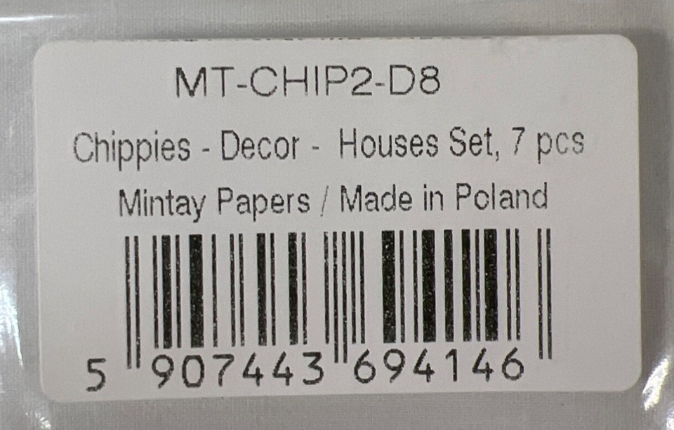 Mintay Chippies Chipboard Decor Elements Houses Set MT-CHIP2-D8 | eBay