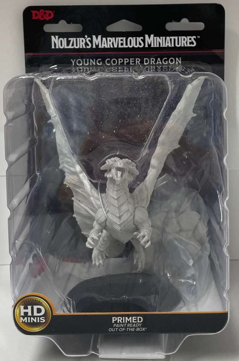 Young Copper Dragon - Nolzur's Marvelous Miniatures - Primed/Unpainted ...