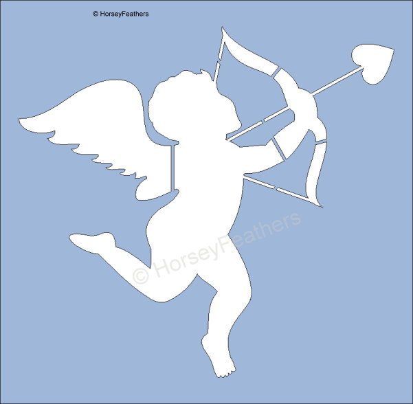New-Cupid A STENCIL~Bigger Sizes DIY UPick UPaint Valentine's Wedding ...