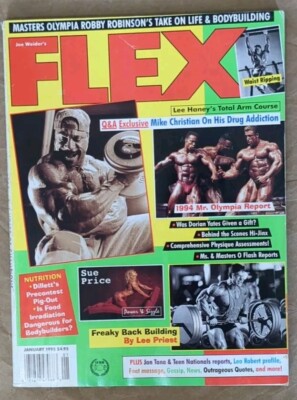 Joe Weider FLEX Jan 1995 The Voice Of Champions fitness and health ...