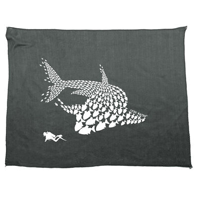 Ow Shark Diver New - Funny Novelty Scuba Diving Sports Towel Gift Gifts ...