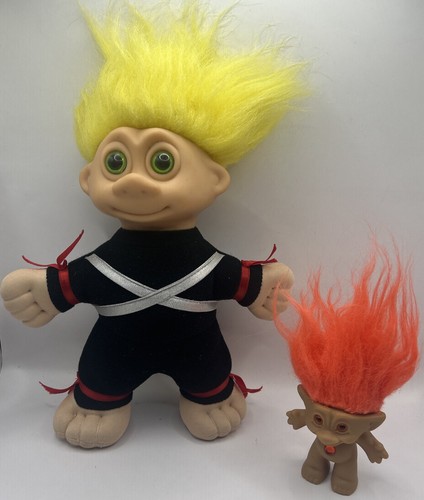 Vintage Trolls Ninja Karate Sof Troll 9” & Jeweled Troll Lot Of 2- 1992 ...