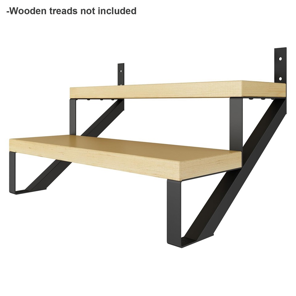 DIYHD Powder Coated Black Steel Stair Riser Step Stair Stringer | eBay