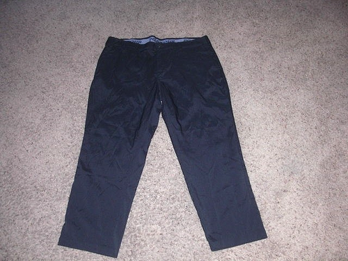 PGA TOUR Black athletic polyester blend Flat Front GOLF Pants 40x29 | eBay