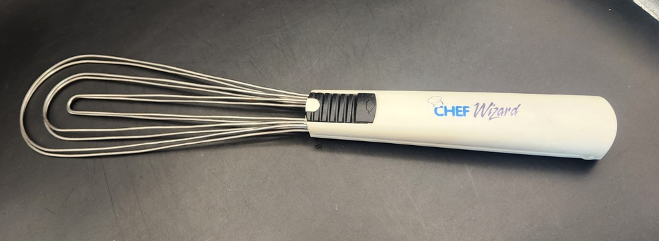 Chef Wizard Whisk Locking Handle Tongs 12” 6 in 1 Kitchen Utensil ...