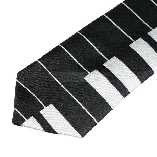 2x Black & White Piano Keyboard Keys Necktie Tie New | eBay