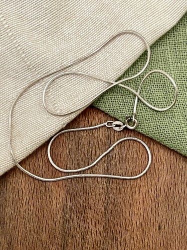 Nice Rope Snake Link Chain Necklace Solid Sterling 925 Silver Vintage ...