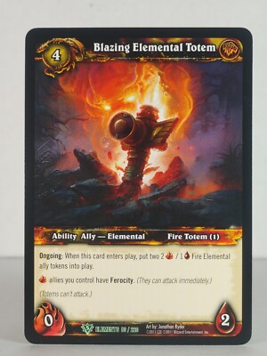 Blazing Elemental Totem - War of the Elements 80/220 - World of ...