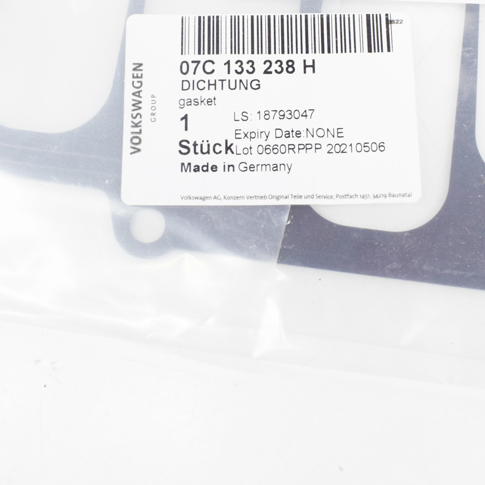 NEW AUDI A8 D3 4E UPPER INTAKE MANIFOLD GASKET 07C133238H ORIGINAL 07C ...