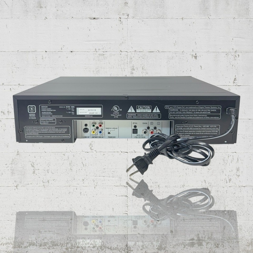 Denon DVM-1805 5-Disc Progressive-Scan DVD Player - Black | Tested | eBay